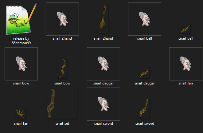 Snail Weapon Set - Weapons - Metin2Dev | M2Dev