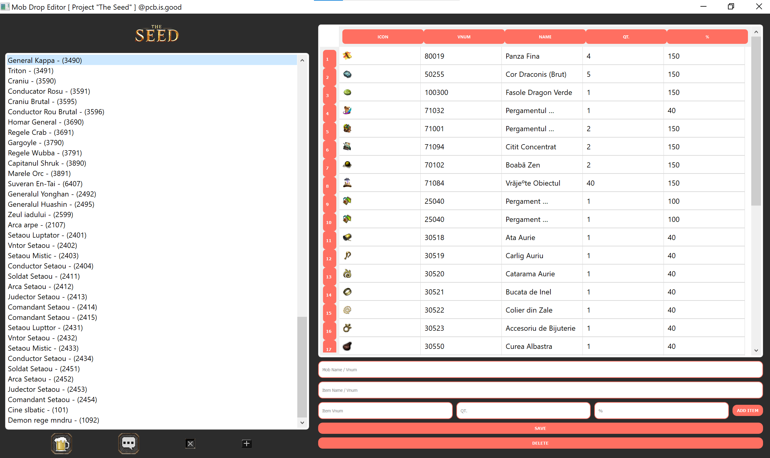 [PREVIEW] Mob Drop Editor - Showcase - Metin2Dev | M2Dev