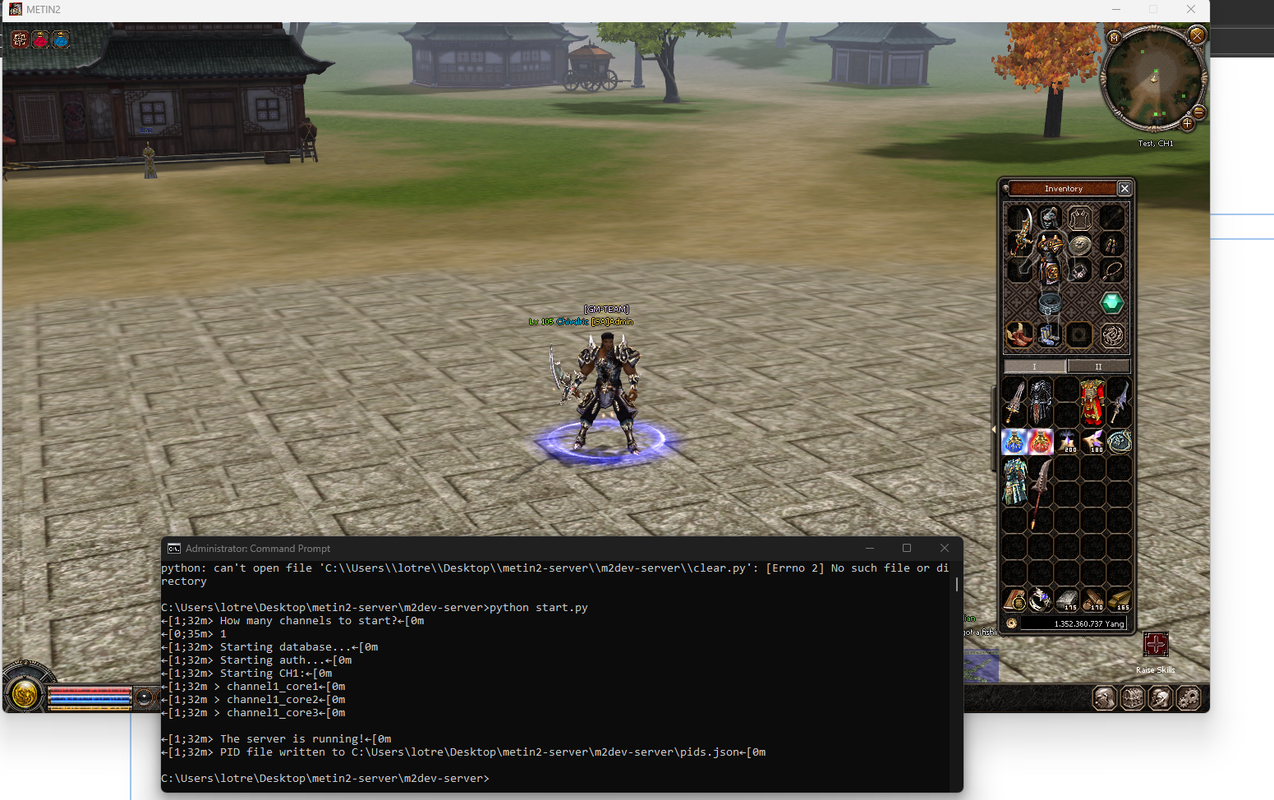 [M2Dev] Clean Files To Build Your Server: Src & Server Files & Client [x64/DX9Ex/CMake ...