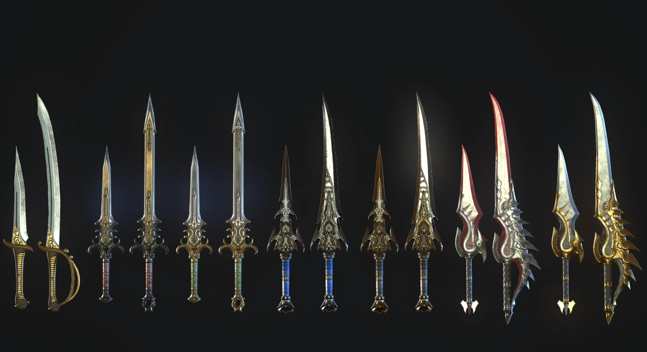 [Free] 3D Weapons (3D original file, needs to be converted and edited) - Weapons - Metin2Dev | M2Dev