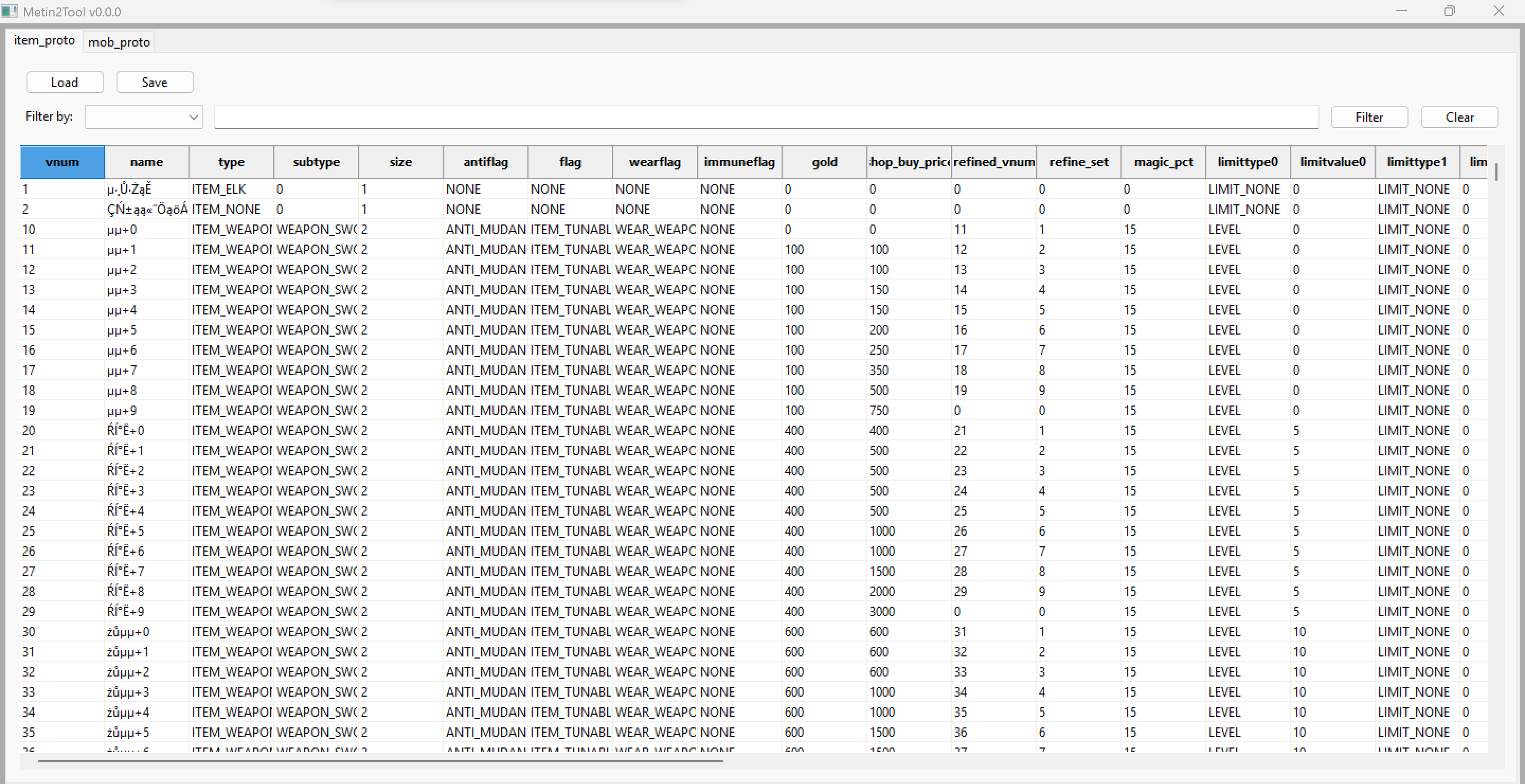 Advanced Proto Editor (.txt) - Tools & Programs - Metin2Dev | M2Dev