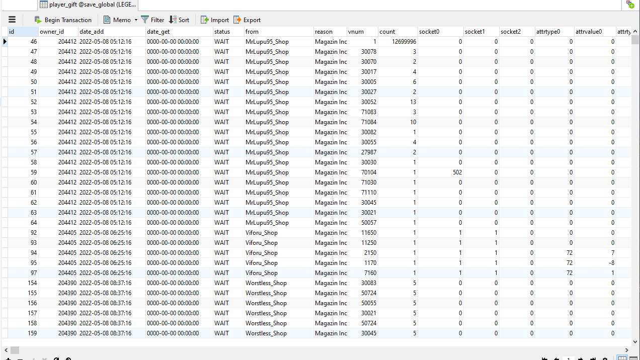 Search For A Mysql Master Insert Data In Item Table [pay ] Community Support Questions