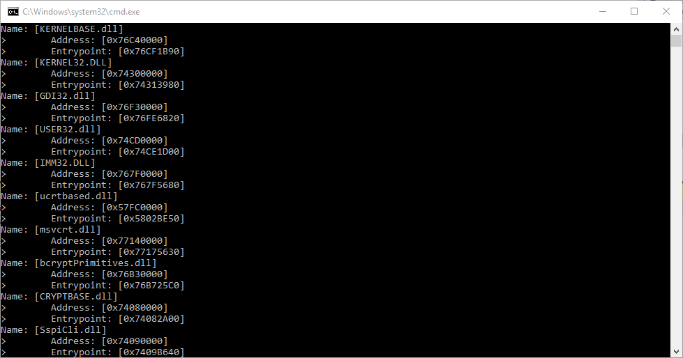 Loaded Dll List Without Calling Any Windows Dll Programming And Scripts 8902