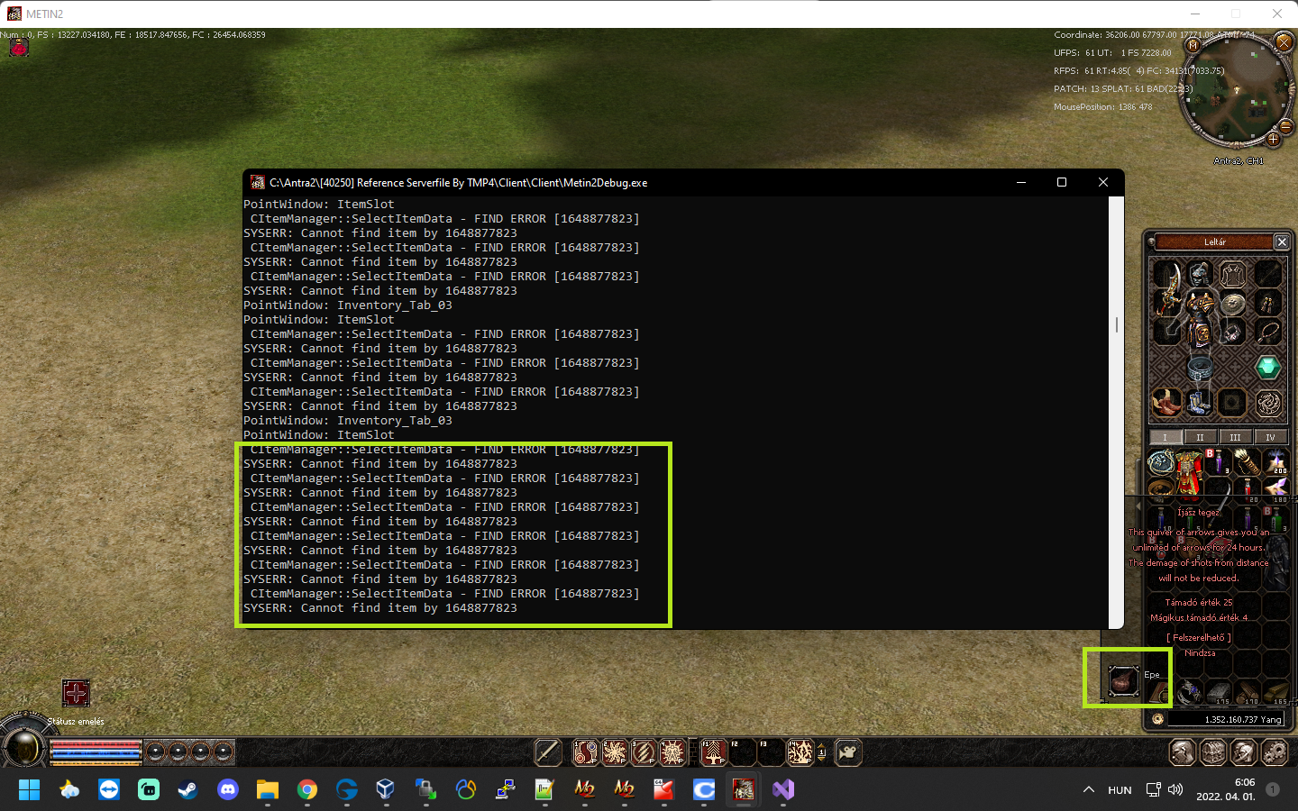 Quiver System Bug. - Community Support - Questions & Answers - Metin2Dev | M2Dev