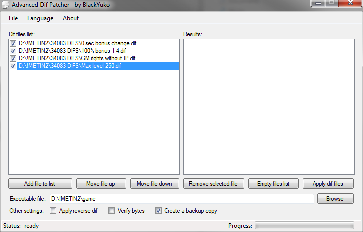 DIF Patcher - Tools & Programs - Metin2Dev | M2Dev