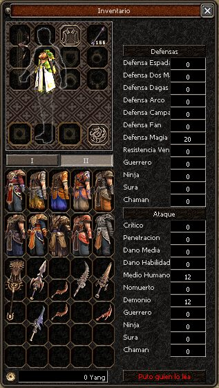Inventory with bonus 40k, no belt and no alchemy. - Interfaces - Metin2Dev | M2Dev