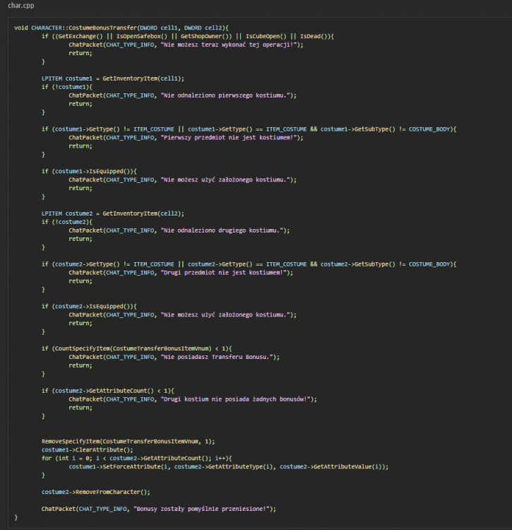 Costume Bonus Transfer - Features & Metin2 Systems - Metin2Dev | M2Dev
