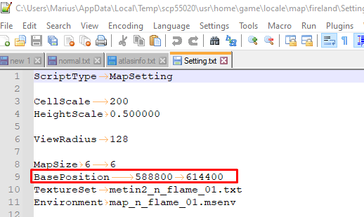 [howto] Map Coords Collide With Another Map Atlasinfoshower Guides And Howto Metin2dev M2dev