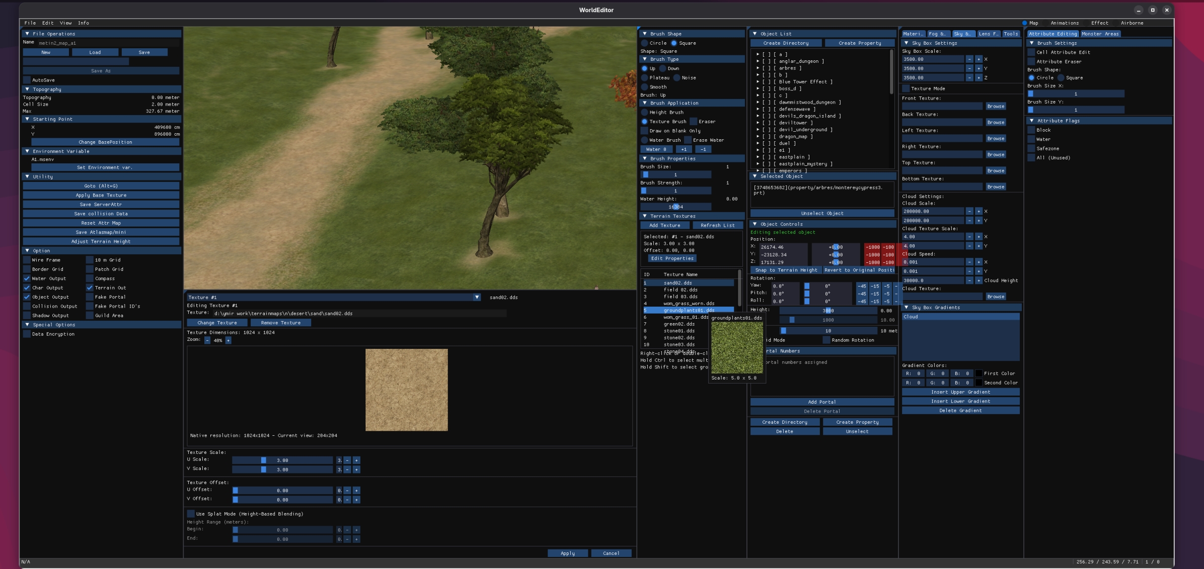 WorldEditor & Map Sorter Created By Muchomor (V0.1 - 2025) - Preview - Showcase - Metin2Dev | M2Dev