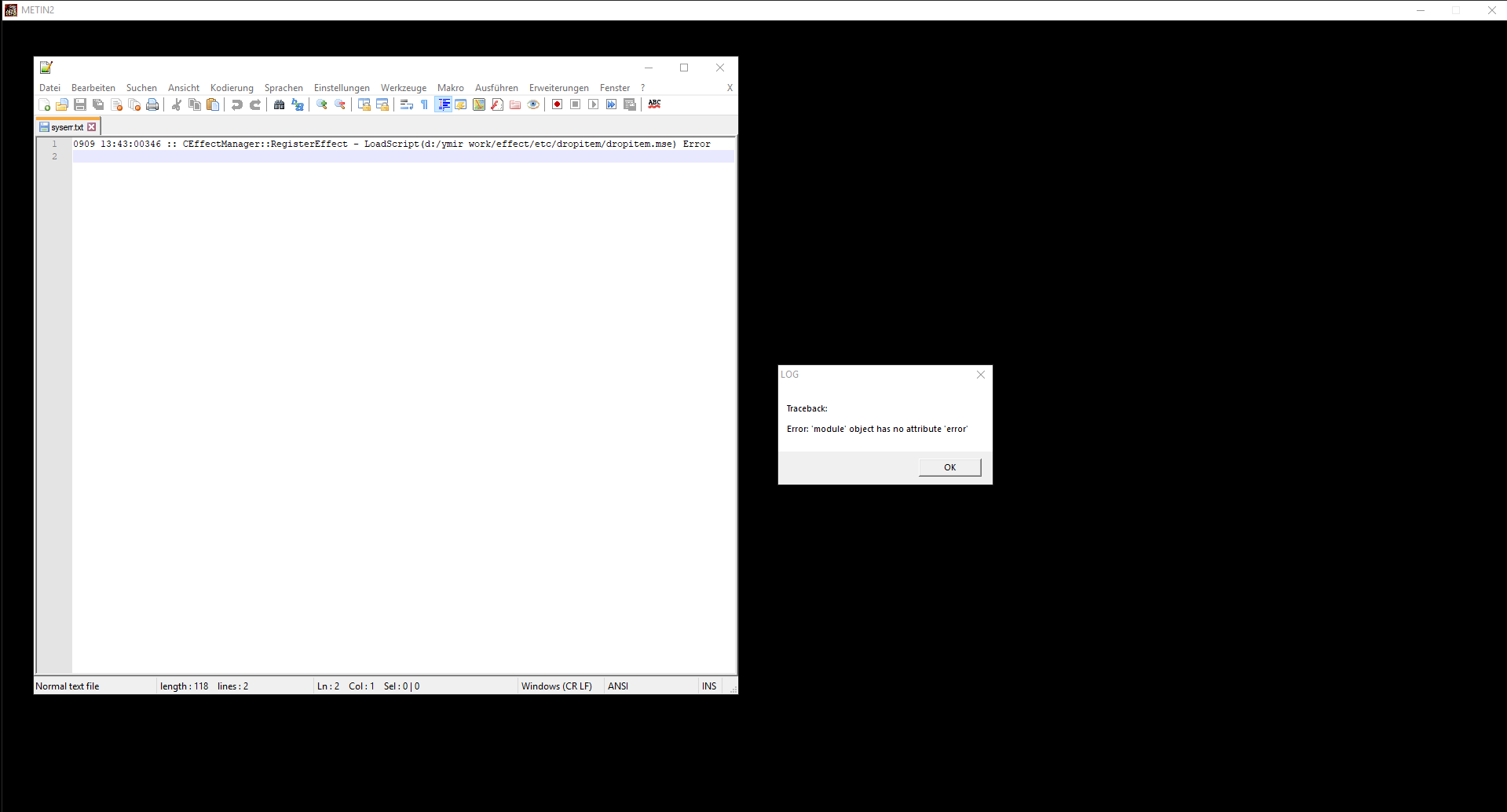Client Problem Community Support Questions And Answers Metin2dev M2dev