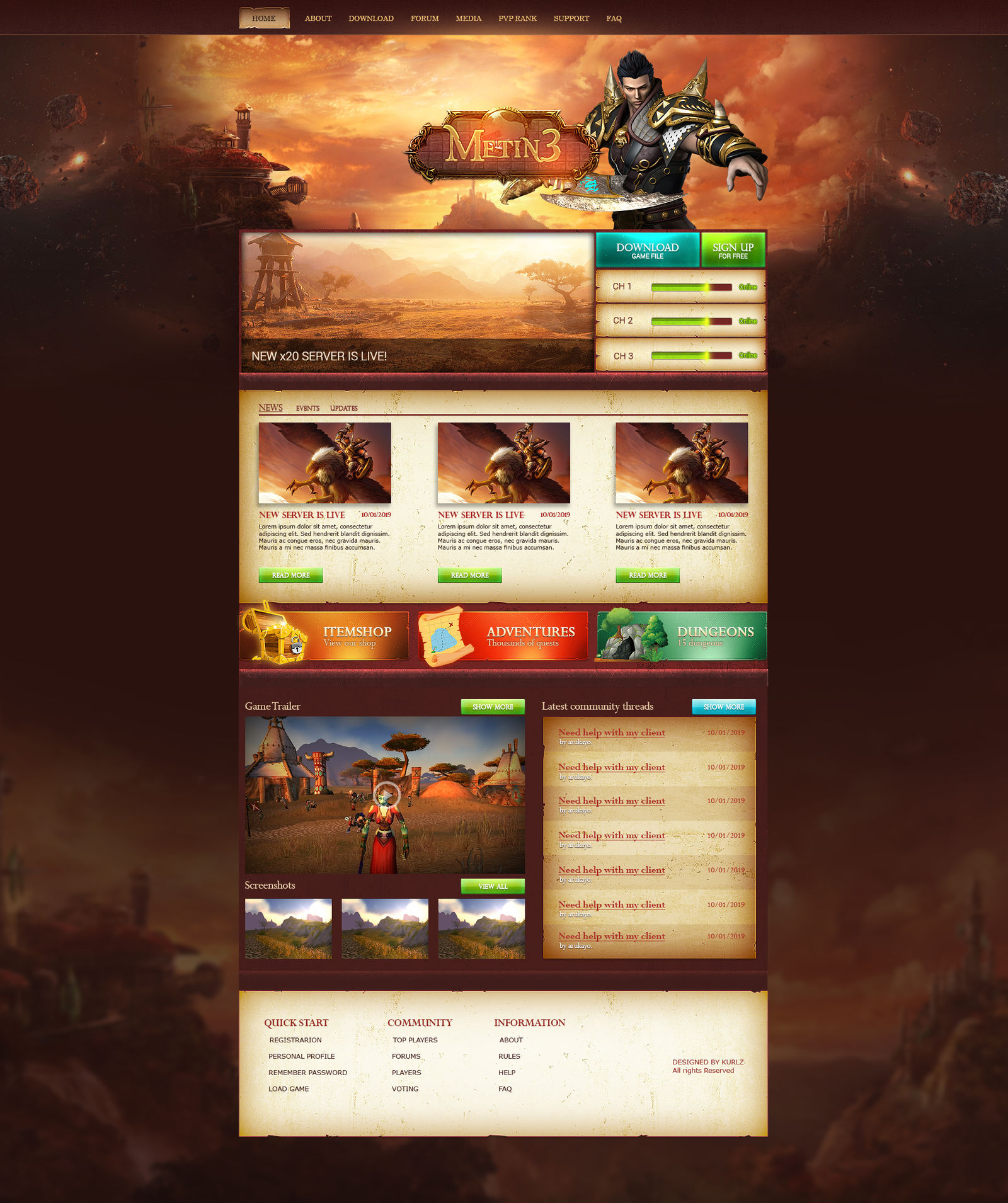 Metin3 Oldschool Bundle - Kurlz - Graphismes 2D - Metin2Dev | M2Dev