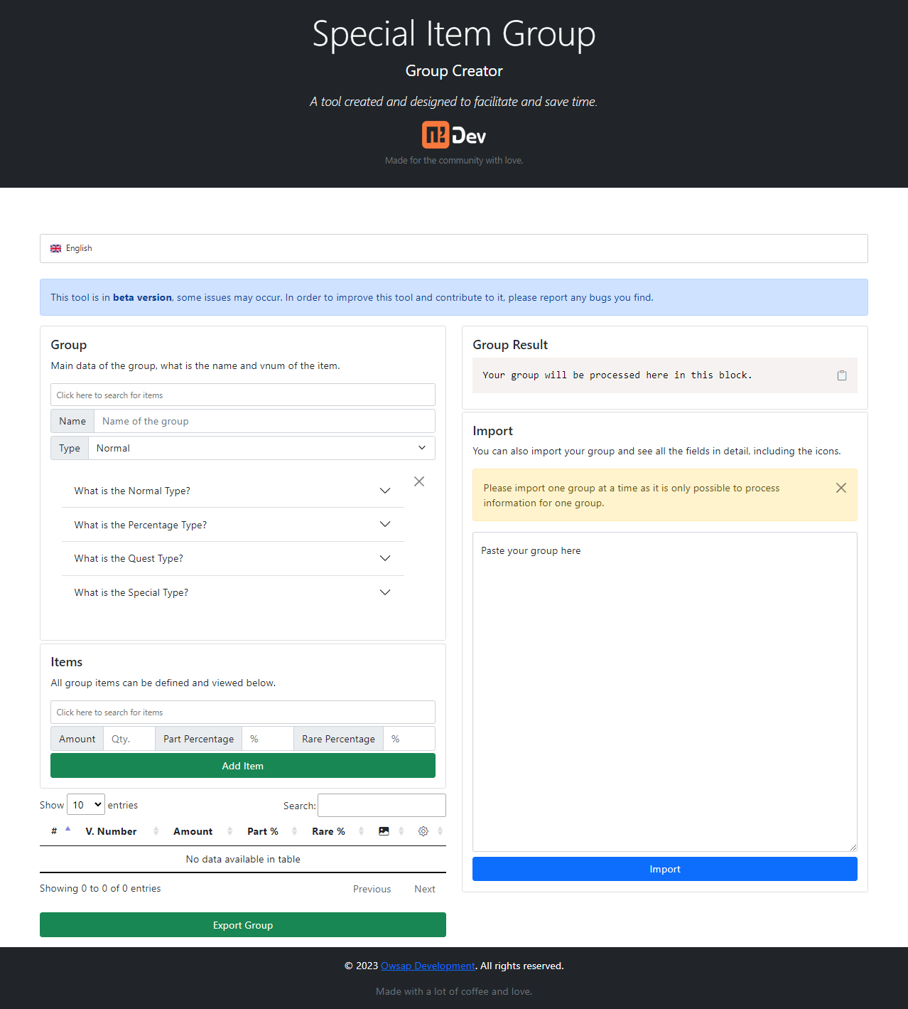 Special Item Group Creator - Tools & Programs - Metin2Dev | M2Dev