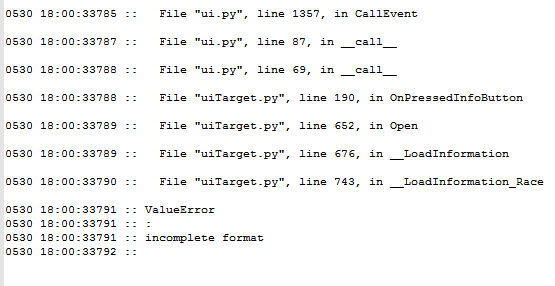 Target Information System Bug - Community Support - Questions & Answers ...