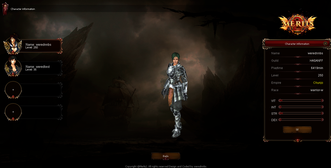 [FREE] UI Code Merlis2 by werednnbs (Login, Select, Create, Empire, InGame) - Interfaces ...