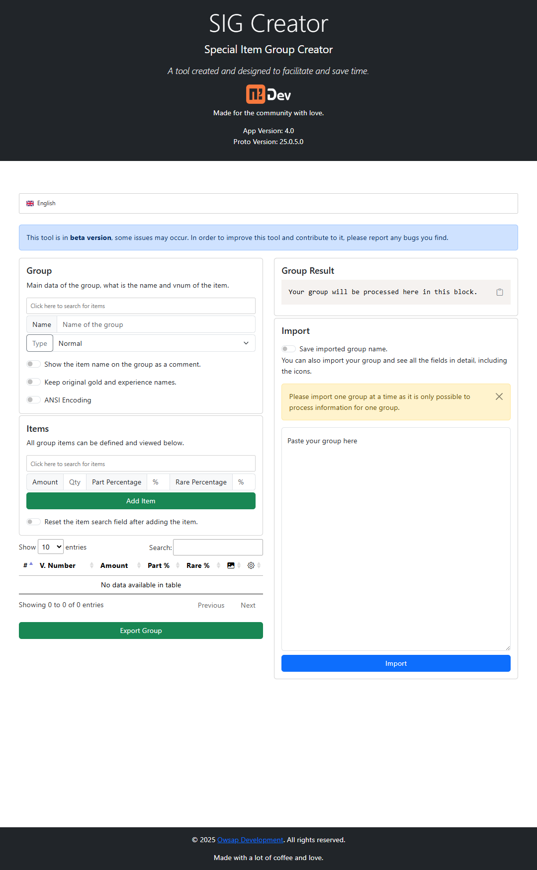 Special Item Group Creator - Tools & Programs - Metin2Dev | M2Dev