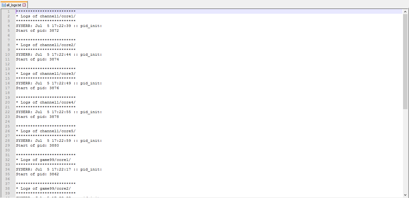 Show All Syserrs in One File - Programming & Scripts - Metin2Dev | M2Dev