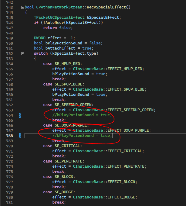Green & Purple Potions Effect - Programming & Scripts - Metin2Dev | M2Dev