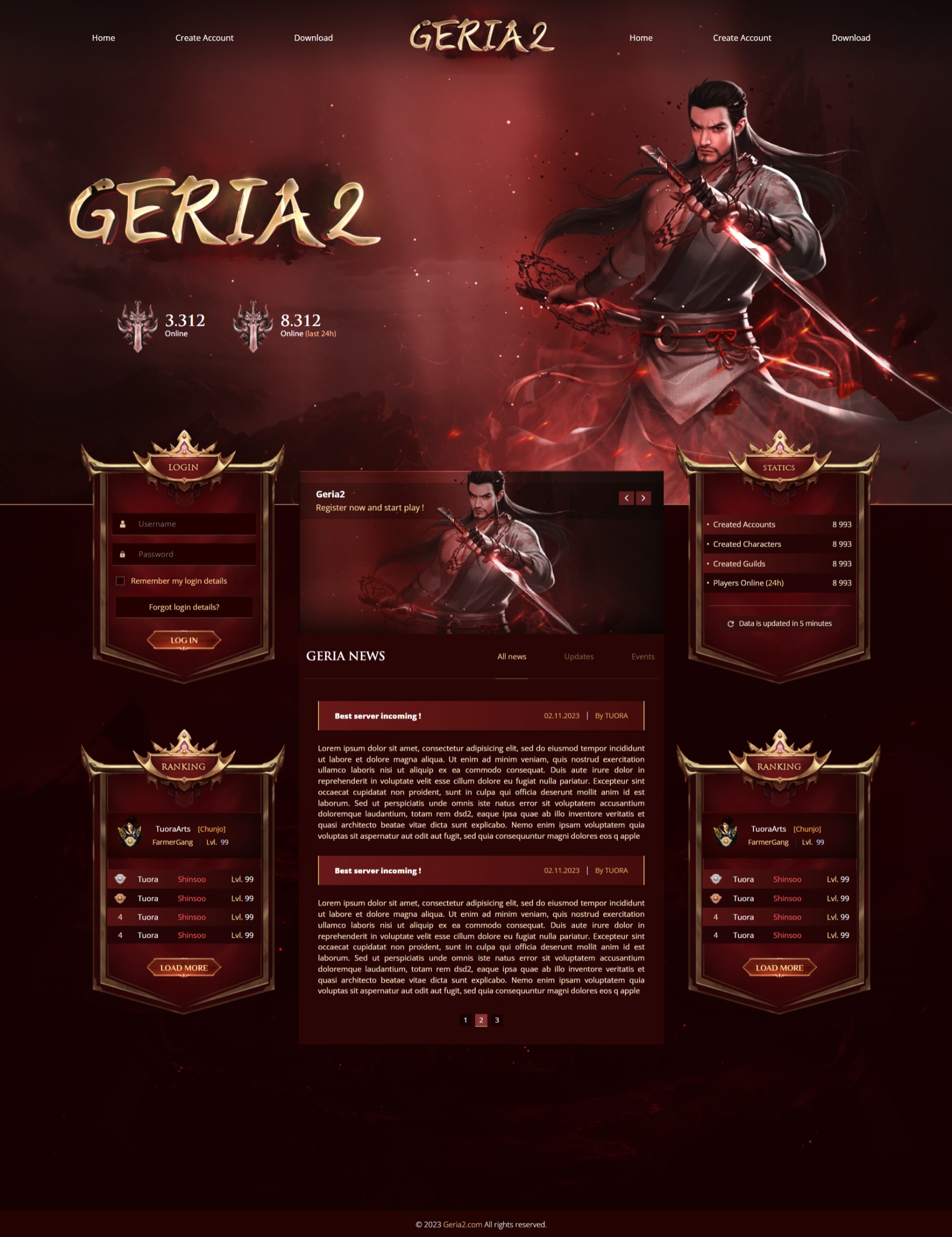 Metin2CMS v2.12 (Geria2) - Web Development & Scripts / Systems - Metin2Dev | M2Dev