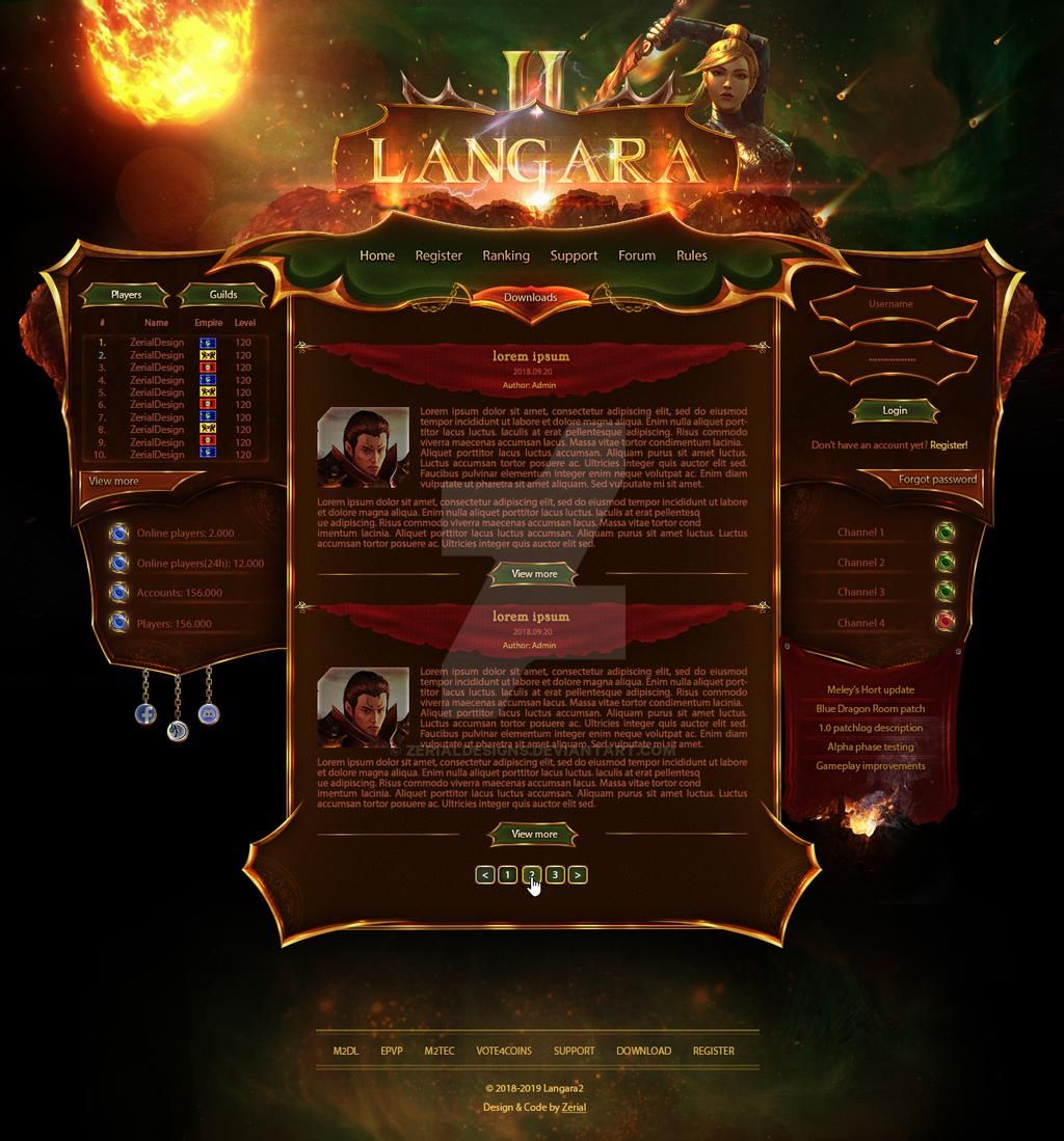 M2CMS - Langara2 - Website - Web Development & Scripts / Systems - Metin2Dev | M2Dev