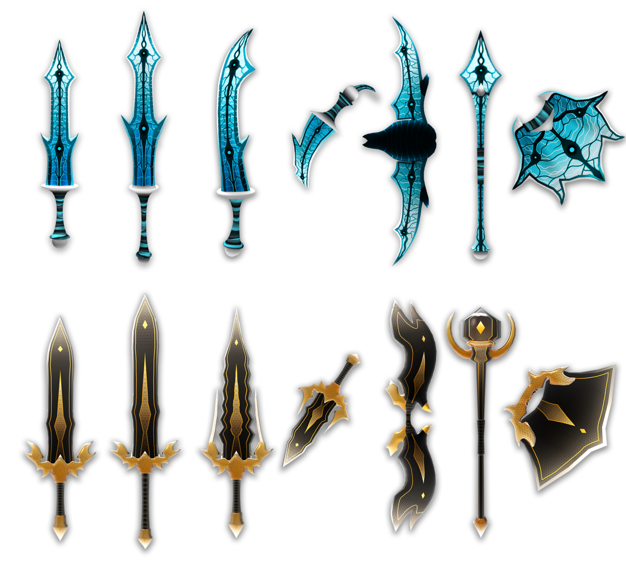 Blue & Gold Set - Armes - Metin2Dev | M2Dev