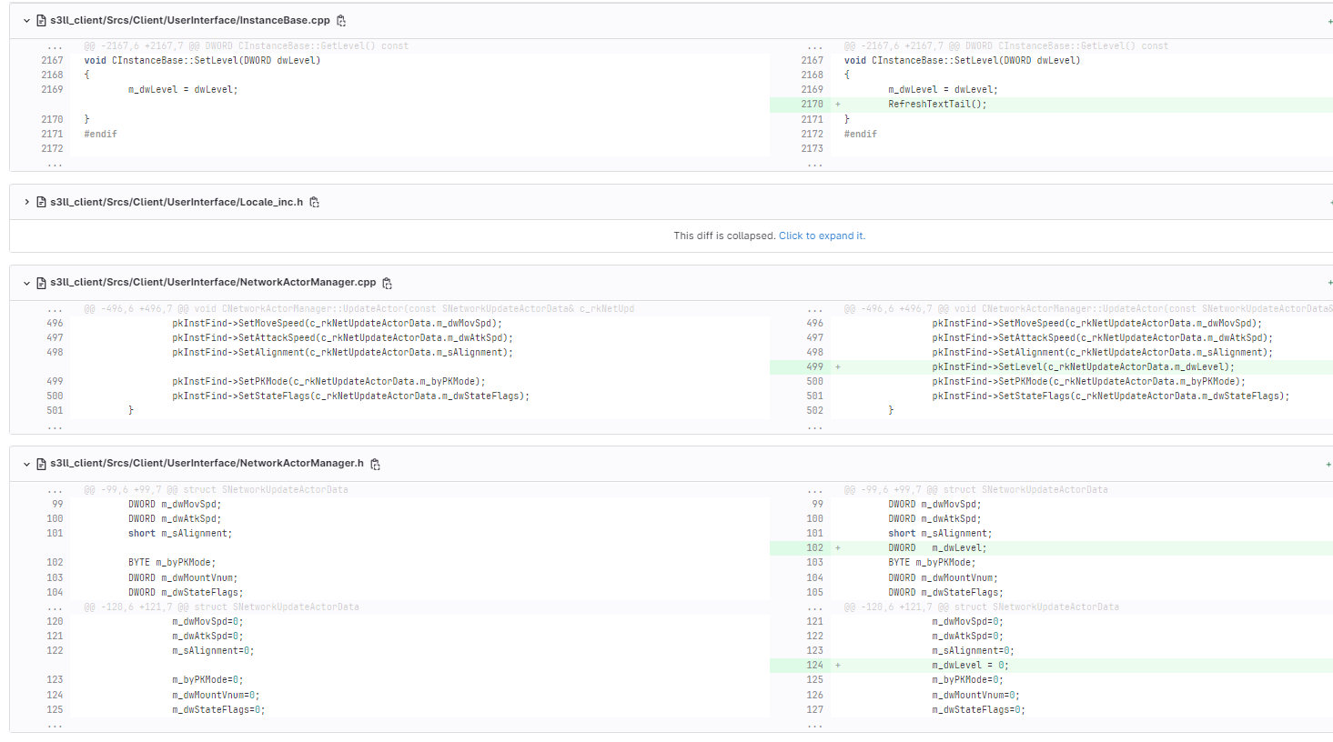 Refresh level realtime - Bug Fixes - Metin2Dev | M2Dev