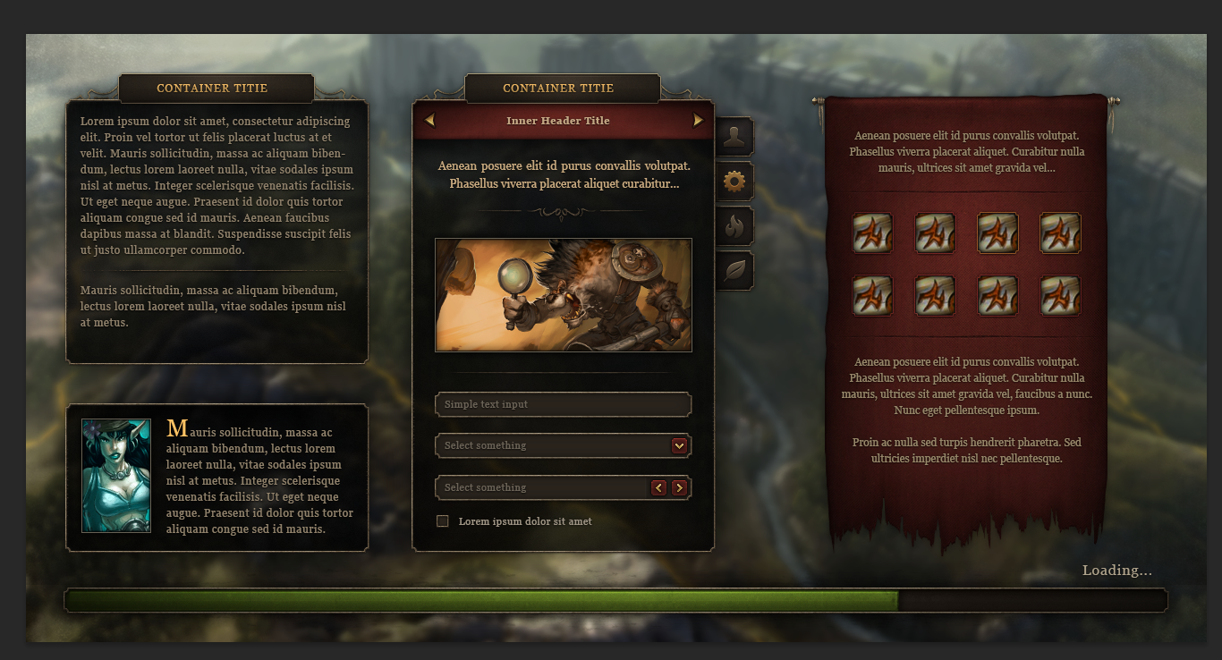 PSD - RED LOGIN INTERFACE - 2D Graphics - Metin2Dev | M2Dev