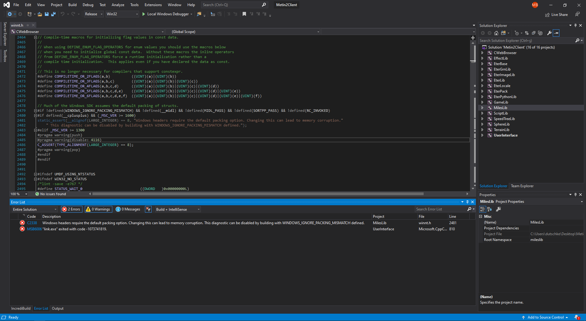 WINDOWS_IGNORE_PACKING_MISMATCH - Community Support - Questions ...