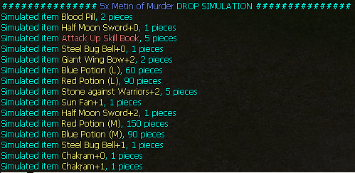 Simulate Drop - Programming & Scripts - Metin2Dev | M2Dev