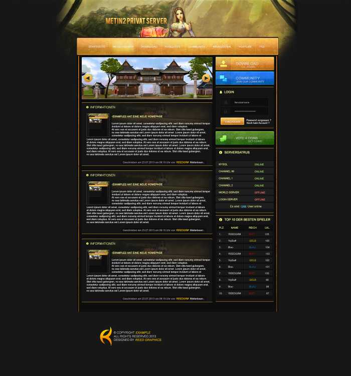 PSD - Web Design - 2D Graphics - Metin2Dev | M2Dev