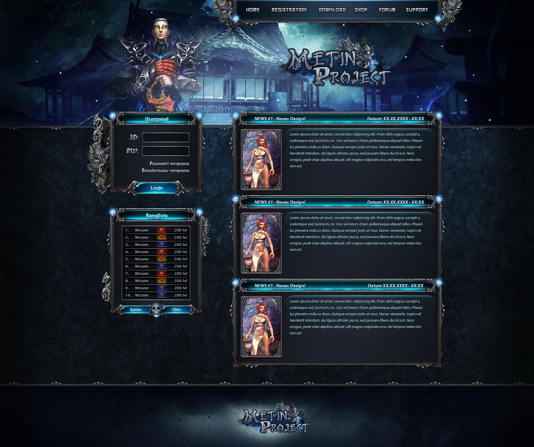 Metin2 Project Concept Interface - Interfaces - Metin2Dev | M2Dev