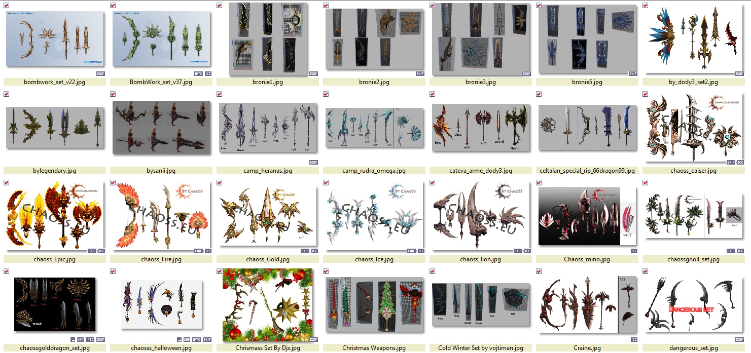 Segregated Package of Models - Armors, Weapons, Monsters, Maps... - Miscellaneous - Metin2Dev ...