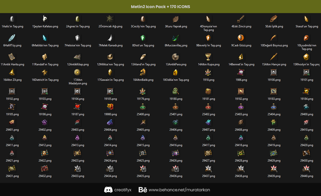 Metin2 Icon Pack +170 ICONS - 2D Graphics - Metin2Dev | M2Dev